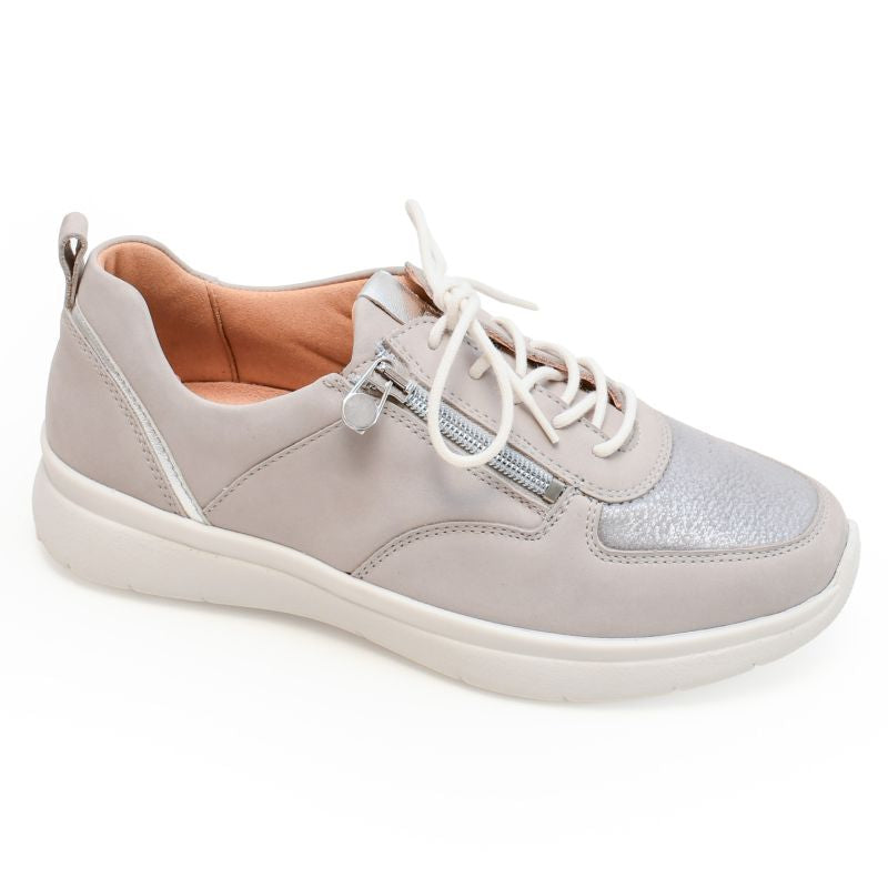 Chaussure à lacets Femme Kalys Gris clair – JB Rodde